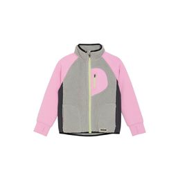 Color Kids Fleecejacke in Grau/ Lila - 49% | Gr&ouml;&szlig;e 128 | Kids-fleecejacken-fleecepullover