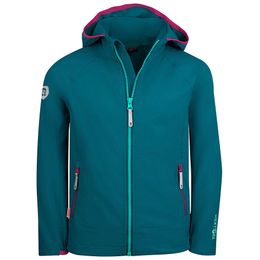 Trollkids Softshelljacke "Kvalvika" in Petrol - 44% | Größe 176 | Kinder-outdoor-jacken