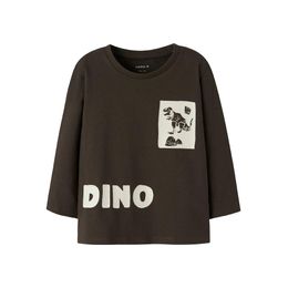 name it Longsleeve "Klaus" in Braun - 15% | Größe 110 | Kinder-longsleeves