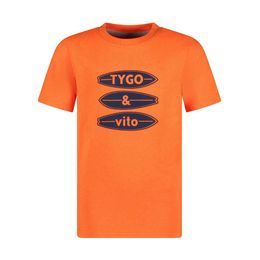 Tygo & Vito Shirt "James" in Orange - 58% | Gr&ouml;&szlig;e 110/116 | Kinder-oberteile