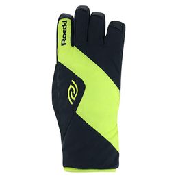 Roeckl Sports Ski-/ Snowboardfingerhandschuhe "Axams GTX" in Schwarz/ Gr&uuml;n - 43% | Gr&ouml;&szlig;e 5 | Kinderhandschuhe