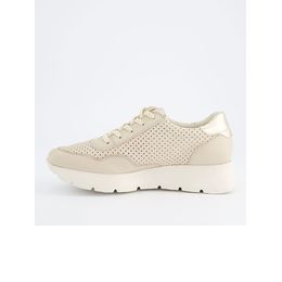 Paul Green Leder-Sneakers in Beige - 44% | Größe 37,5 | Damen-sneakers