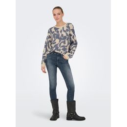 Only Pullover in Blau/ Beige - 28% | Gr&ouml;&szlig;e S | Damen-pullover-cardigans