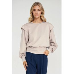 Nife Sweatshirt in Beige - 83% | Gr&ouml;&szlig;e 42 | Damen-sweatshirts-jacken