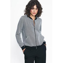 Nife Cardigan in Schwarz/ Wei&szlig; - 76% | Gr&ouml;&szlig;e 38 | Damen-pullover-cardigans