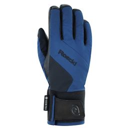 Roeckl Sports Ski-/ Snowboardfingerhandschuhe "Andalo GTX" in Blau/ Schwarz - 48% | Größe 3 | Kinderhandschuhe