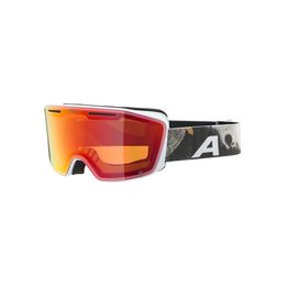 Alpina Ski-/ Snowboardbrille "Nendaz" in Schwarz/ Weiß/ Orange - 61% | Kinder-austruestung-accessoires