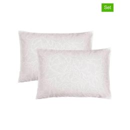 CXL by Christian Lacroix 2er-Set: Satin-Kissenbez&uuml;ge in Creme/ Wei&szlig; - 28% | Gr&ouml;&szlig;e 50x70 cm | Dekokissen