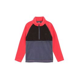 Color Kids Fleecepullover in Blau/ Schwarz/ Pink - 46% | Gr&ouml;&szlig;e 110 | Kids-fleecejacken-fleecepullover