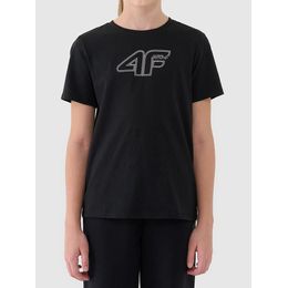 4F Shirt in Schwarz - 52% | Gr&ouml;&szlig;e 134 | Kinder-oberteile