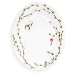 K&Auml;HLER DESIGN K&auml;hler Servierplatte "Hammersh&oslash;i" in Wei&szlig;/ Gr&uuml;n - (L)34 x (B)27 cm - 19% | Aufbewahren-servieren