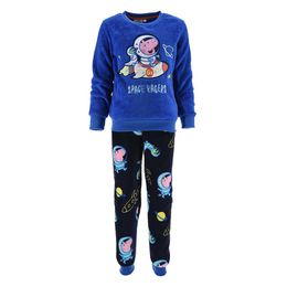 Peppa Pig Pyjama "Peppa Pig" in Blau/ Dunkelblau - 40% | Gr&ouml;&szlig;e 116 | Kinder-waesche