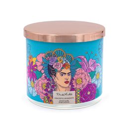 Frida Kahlo Duftkerze ''Graceful Moments'' in Türkis/ Lila - 400 g - 11% | Kerzen-vasen