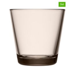 iittala 2er-Set: Gl&auml;ser "Kartio" in Beige - 210 ml - 14% | Gedeckter-tisch