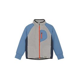 Color Kids Fleecejacke in Grau/ Blau - 53% | Gr&ouml;&szlig;e 116 | Kids-fleecejacken-fleecepullover