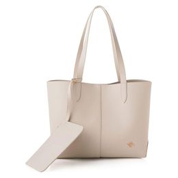 Lucky Bees Schultertasche in Beige - (B)33 x (H)28 x (T)13 cm - 71% | Damen-taschen