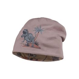 MaxiMo Beanie "Dinosaurier" in Altrosa - 20% | Gr&ouml;&szlig;e 51 cm | Kindermuetzen