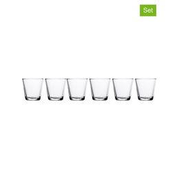 iittala 6er-Set: Gl&auml;ser "Kartio" in Transparent - 210 ml - 20% | Gedeckter-tisch