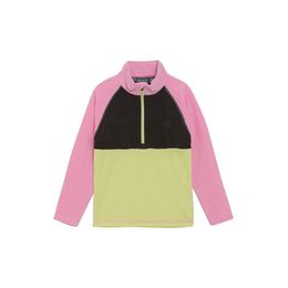 Color Kids Fleecepullover in Gelb/ Schwarz/ Lila - 17% | Gr&ouml;&szlig;e 122 | Kids-fleecejacken-fleecepullover