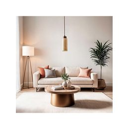 Opviq H&auml;ngeleuchte "Babıl" in Beige/ Braun - (H)151 x &Oslash; 6,5 cm - 65% | Haengeleuchten-deckenleuchten