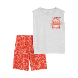 Carter's carter's Pyjama in Grau/ Rot - 72% | Größe 122 | Kinder-waesche