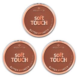 Essence Bronzer-Puder »soft TOUCH BUTTER BRONZER« 3-tlg., mittlere Deckkraft, bräunend, mattierend, alle Hauttypen creamy almond butter...