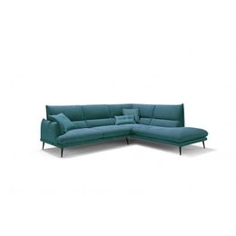 Egoitaliano Ecksofa &raquo;FUNNY, hochwertiges & aktuelles Design, bequeme R&uuml;ckenlehne, L-Form&laquo; toller Sitzkomfort, L-Form gr&uuml;n 48% Polyester, 40% Baumwolle, 12% 