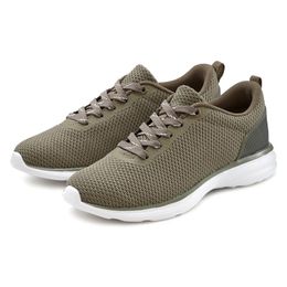 Lascana Sneaker Schnürhalbschuh, Halbschuh, Freizeitschuh ultraleicht VEGAN olivgrün 41 41 Textilschuhe, Stoffschuhe - besonders bequem und...