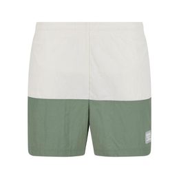Karl Kani Badeshorts &raquo;KM251-040-1 Retro Swim Shorts&laquo; offwhite/green L - US-Gr&ouml;&szlig;en US-Gr&ouml;&szlig;en L Locker-sitzende Passform, mittlere Oberschenkell&auml;nge