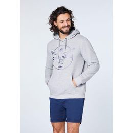 Chiemsee Kapuzensweatshirt Neutral Gray Melange M (48/50) M (48/50) Chiemsee Herren-Kapuzenpullover mit Jumper-Logo