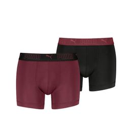 Puma Boxershorts »MEN SPORT MICROFIBER BOXERS 2P«, 2er Packer Packung, mit Logo-Bund Burgundy S S Herrenunterhose von Levi's
