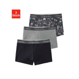 Bench. Boxer &raquo;Boxershorts f&uuml;r Jungen&laquo;, 3 Stk. uni und gemustert in einer Packung schwarz / grau / gemustert 122/128 - 3 Stk. 3 Stk. 122/128 3er...