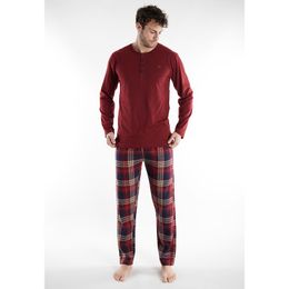 Tom Tailor Schlafanzug »Rhodos«, 2 tlg. rot-mittel-Karo 54 (XL) 54 (XL) Pyjama von Tom Tailor
