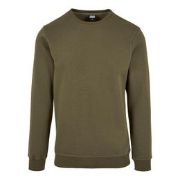 Urban Classics Rundhalspullover &raquo;Herren Basic Terry Crew&laquo; 1 Stk. olive XL XL Klassische Pullover mit beq&uuml;mem Rundhalsausschnitt