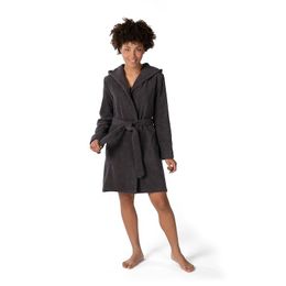 M&ouml;ve M&Ouml;VE Bademantel &raquo;Homewear kurz&laquo; 1 Stk. mit Kapuze graphit 40 Knielanger Unisex Bademantel mit einer L&auml;nge von ca. 95 cm