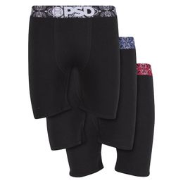 PSD Boxershorts &raquo;DARK PAISLEY 3 PACK&laquo;, 1 Stk. black M - 1 Stk. 1 Stk. M Slim-fit Boxerbriefs mit mittelhohem Bund und mittellanger Beinl&auml;nge
