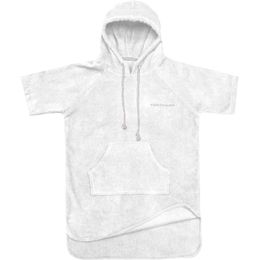 Tom Tailor HOME Badeponcho »Surf Poncho«, 1 Stk. mit Bauchtasche weiß L/XL Länge: 120 cm bequemer Poncho für Sie + Ihn mit Kordel an der Kapuze