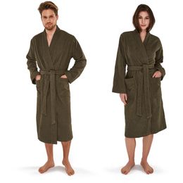 M&ouml;ve M&Ouml;VE Kimono &raquo;Wellbeing&laquo; 1 Stk. in modernem Uni sea grass S L&auml;nge: 120 cm Kuschelige Wohlf&uuml;hlkollektion im Einklang mit der Natur