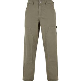 Urban Classics Stoffhose &raquo;Herren Twill Double Knee Pants&laquo; palegreen 36 - Normalgr&ouml;&szlig;en Normalgr&ouml;&szlig;en 36 Vielseitige Hosen fuer verschiedene Anlaesse