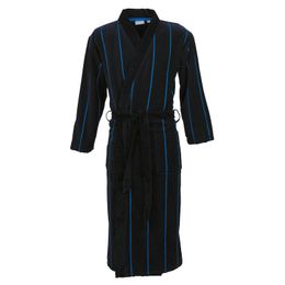 Carl Ross Herrenbademantel &raquo;530100&laquo; 1 Stk. Langform night blue 56/58 pflegeleichtes Veloursfrottier