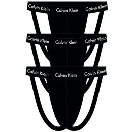 Calvin Klein Underwear String »JOCK STRAP 3PK«, 3er-Packer Packung, mit Calvin Klein Logo-Elastikbund BLACK&-BLACK&-BLACK S (48) S (48) Jockstrap...