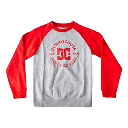 DC Shoes Sweatshirt &raquo;DC Star Pilot&laquo; Heather Grey/Racing Red 14(155-164cm) 14(155-164cm) Stoff: mittelschwerer Baumwollstoff