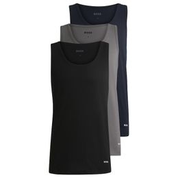 BOSS Tanktop »3P Classic«, mit Label grau blau schwarz S S Tanktop Set von BOSS