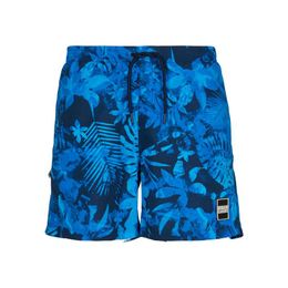 Urban Classics Badeshorts »Herren Pattern Swim Shorts« blue flower XL - US-Größen US-Größen XL Stilvolle Badehosen für Strand und Pool