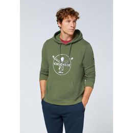 Chiemsee Kapuzensweatshirt Kombu Green L (52/54) L (52/54) Chiemsee Herren-Kapuzenpullover mit Jumper-Logo