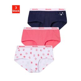 Bench. Panty Packung, 3 Stk. mit Sternen-Druck navy, koralle, wei&szlig; 134/140 - 3 Stk. 3 Stk. 134/140 M&auml;dchen Panty von Bench