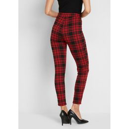 bonprix Jerseyhose granatrot/schwarz kariert 56/58 (XXXL) - N-Gr N-Gr 56/58 (XXXL) Jerseyhose mit klassischem Allover Karo-Muster f&uuml;r einen...