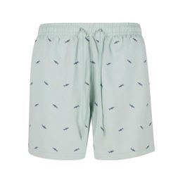 Urban Classics Badeshorts »Herren Embroidery Swim Shorts« frotmint/vintageblue 4XL - US-Größen US-Größen 4XL STYLISCHE STICKEREI: Badehose mit...
