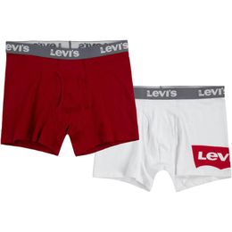 Levi's® kids LEVI'S KIDS Boxershorts »BATWING BOXER BRIEF«, 2 Stk. for BOYS rot, weiß M (140/152) - 2 Stk. 2 Stk. M (140/152) Levi's Kids Boxershorts für Jungen