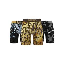 PSD Boxershorts &raquo;PLAYBOY LUX 3PK&laquo; 1 Stk. multicolor L - 1 Stk. 1 Stk. L Slim fit mit mittlerer Leibh&ouml;he f&uuml;r k&ouml;rperbetonte Passform und sichere...